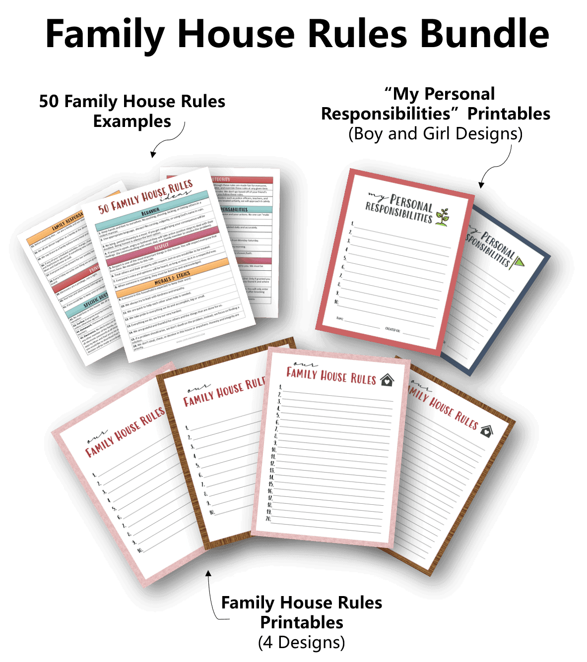 Family House Rules For Kids Teens 50 Sample Rules Template Family House Rules For Kids Teens 50 Sample Rules Template