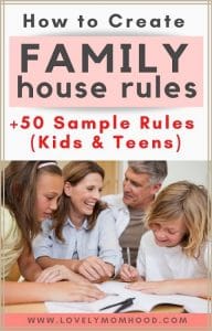 Family House Rules for Kids & Teens (+50 Sample Rules & Template)