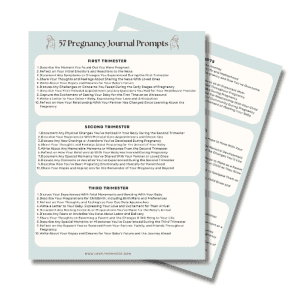 57 Pregnancy Journal Prompts by Trimester - Lovely Momhood